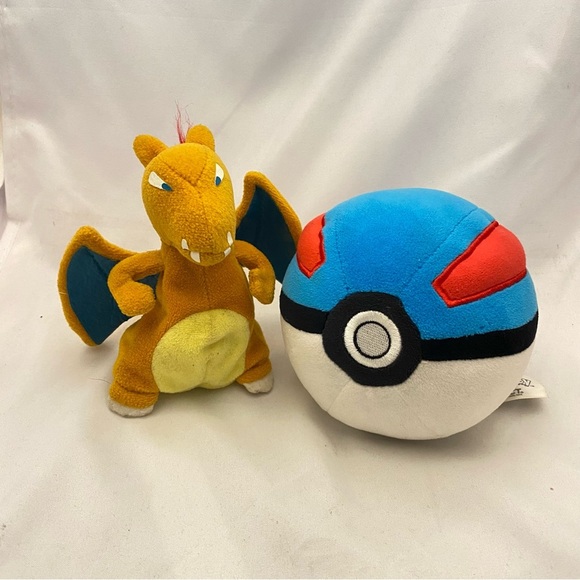 Pokemon | Toys | Pokemon Plush Lot Vintage Charizard Plush Coin Purse ...